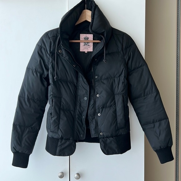 Juicy Couture | Jackets & Coats | Juicy Couture Down Bomber Puffer ...